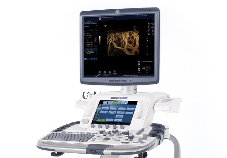 The LOGIQ E9 with XDclear premium ultrasound.